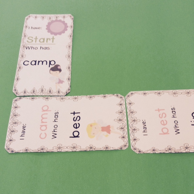 I Have. . . Who Has. . . – Blue Cottage Tutoring