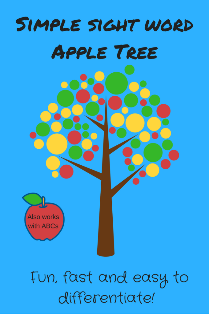 Sight Word Apple Tree – Blue Cottage Tutoring