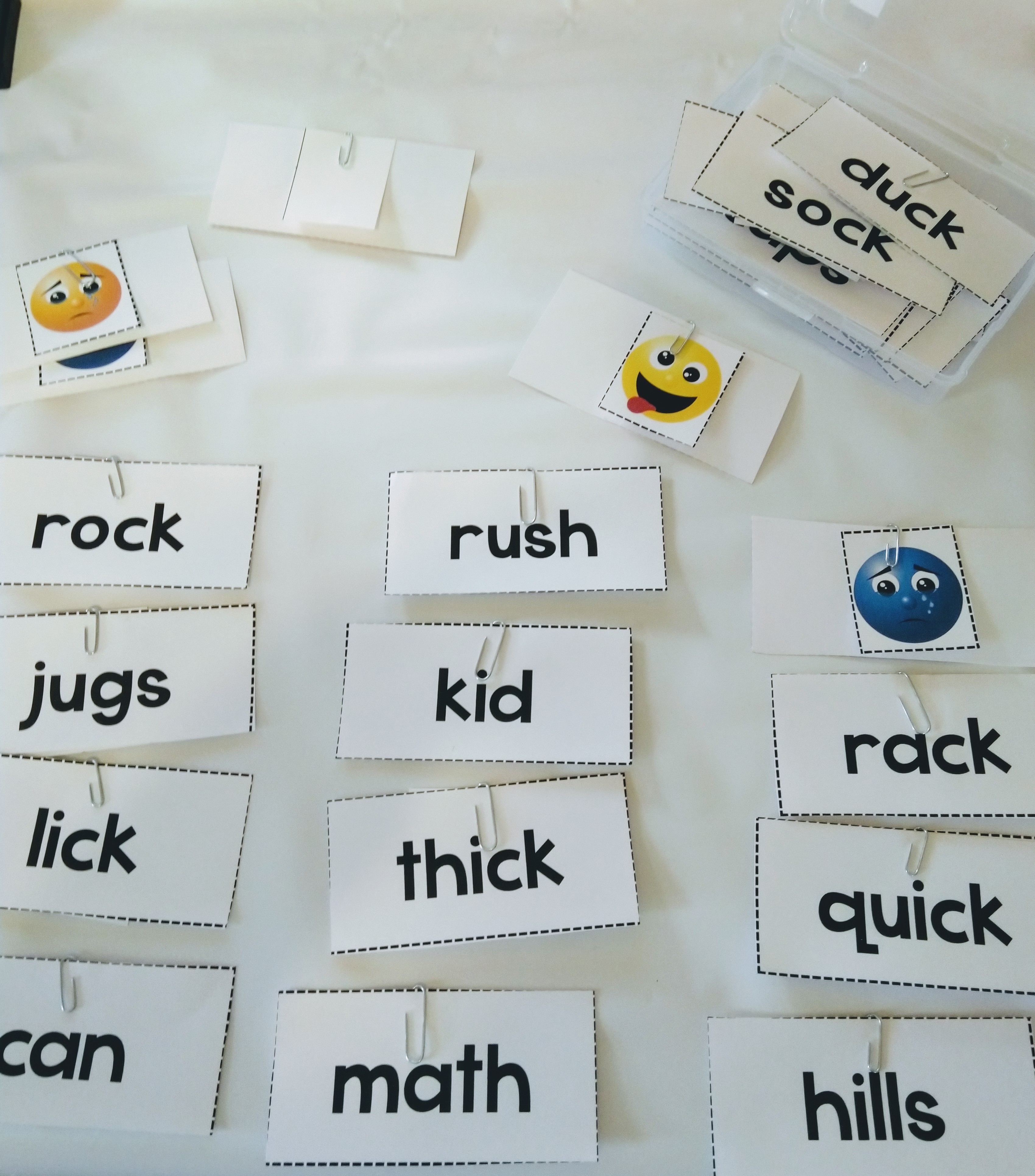 Happy Face and Sad Face Game – Blue Cottage Tutoring