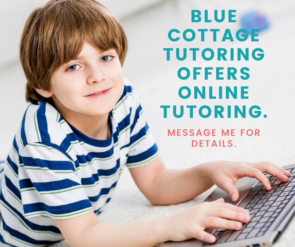 Online Tutoring Available – Blue Cottage Tutoring